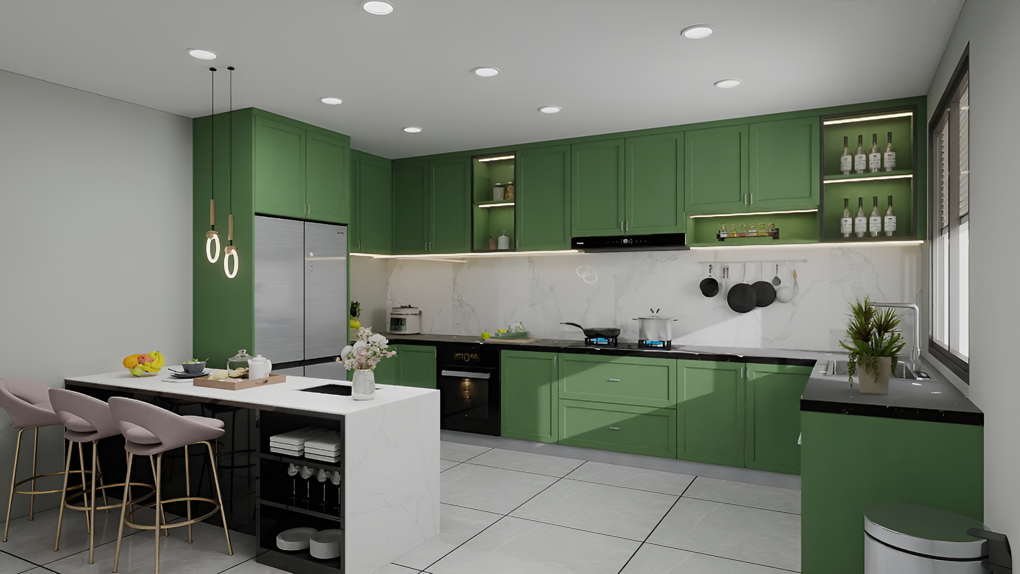 Kitchen 1 (Shaken Door) - Everskill Design